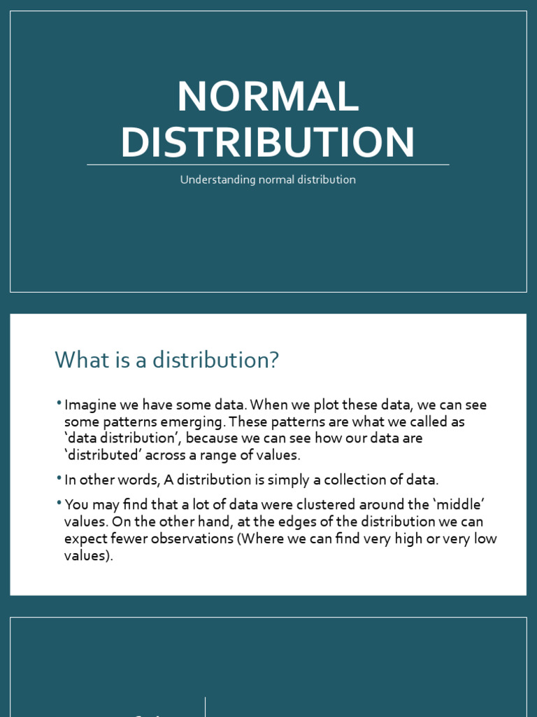 Normal Distribution | PDF | Standard Deviation | Mean