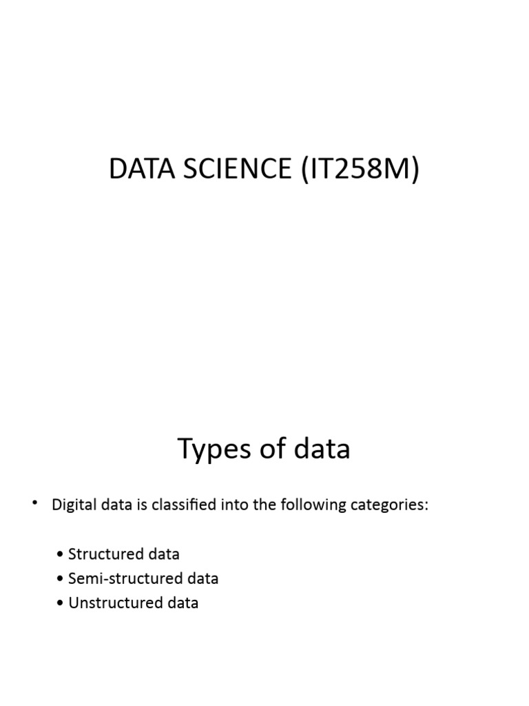 Data Science Class2 | PDF | Categorical Variable | Databases