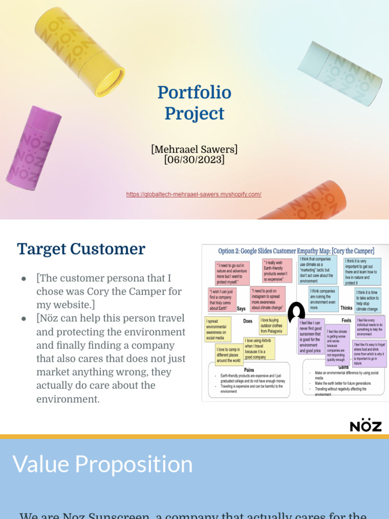 portfolio project | PDF | Search Engine Optimization | Sunscreen