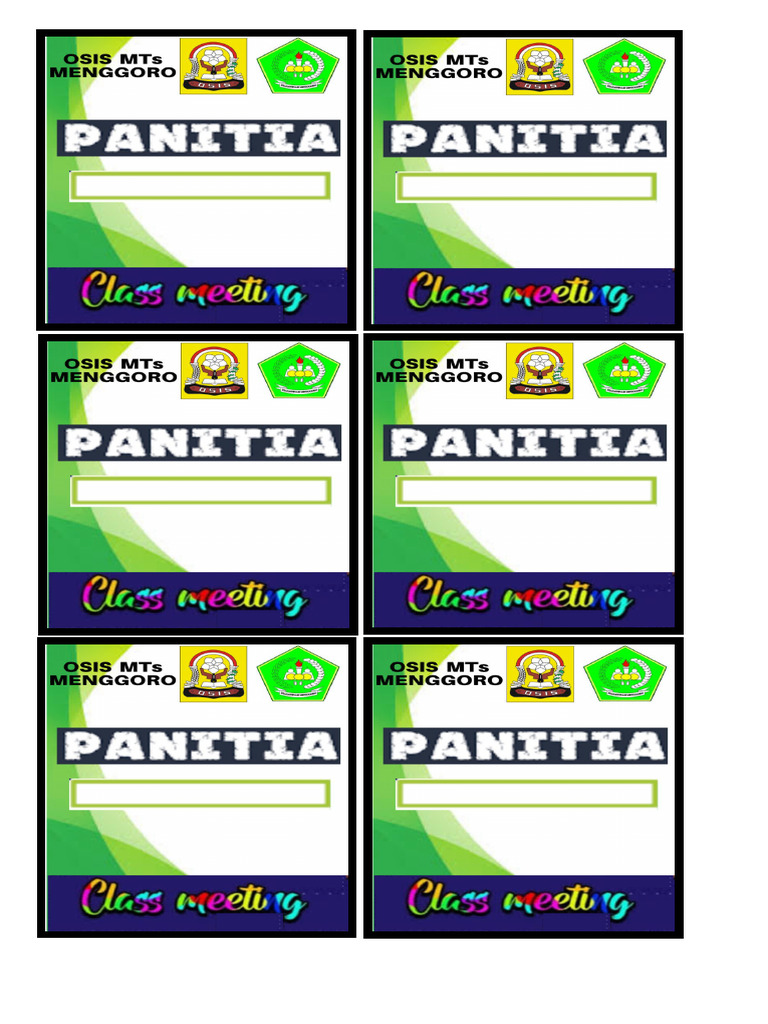 Panitia Id Card | PDF