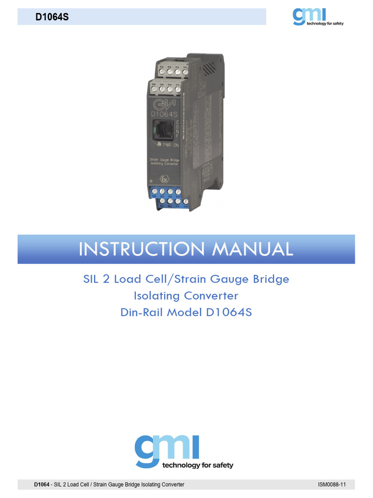 D1064 Ism0088 en | PDF | Electrical Wiring | Power Supply