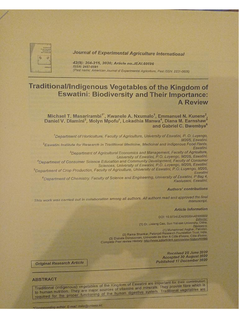 vegetable production | PDF