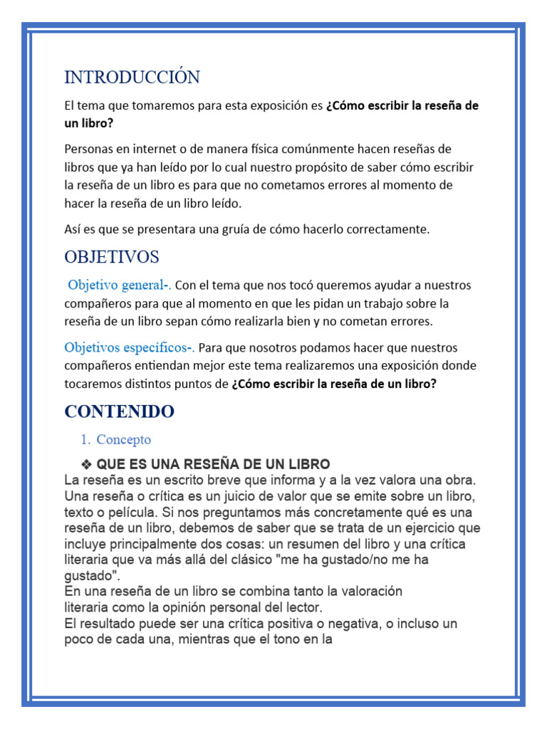 Como Escribir La Resena de Un Libro | PDF | Libros | Escritura