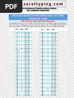Hindi Remington Gail Keyboard Layout | PDF