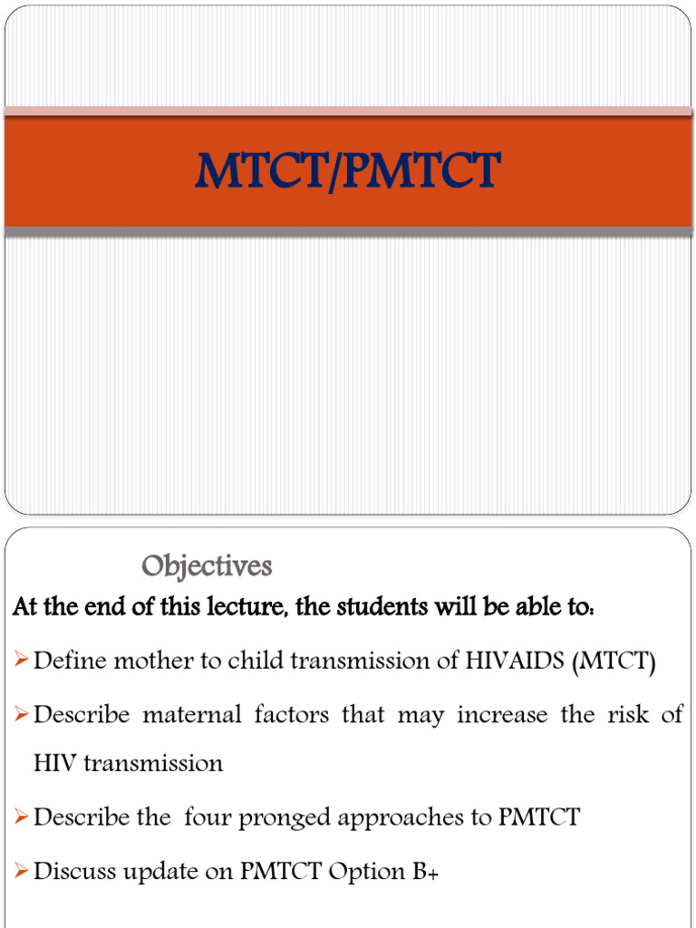 PMTCT | PDF | Hiv/Aids | Management Of Hiv/Aids