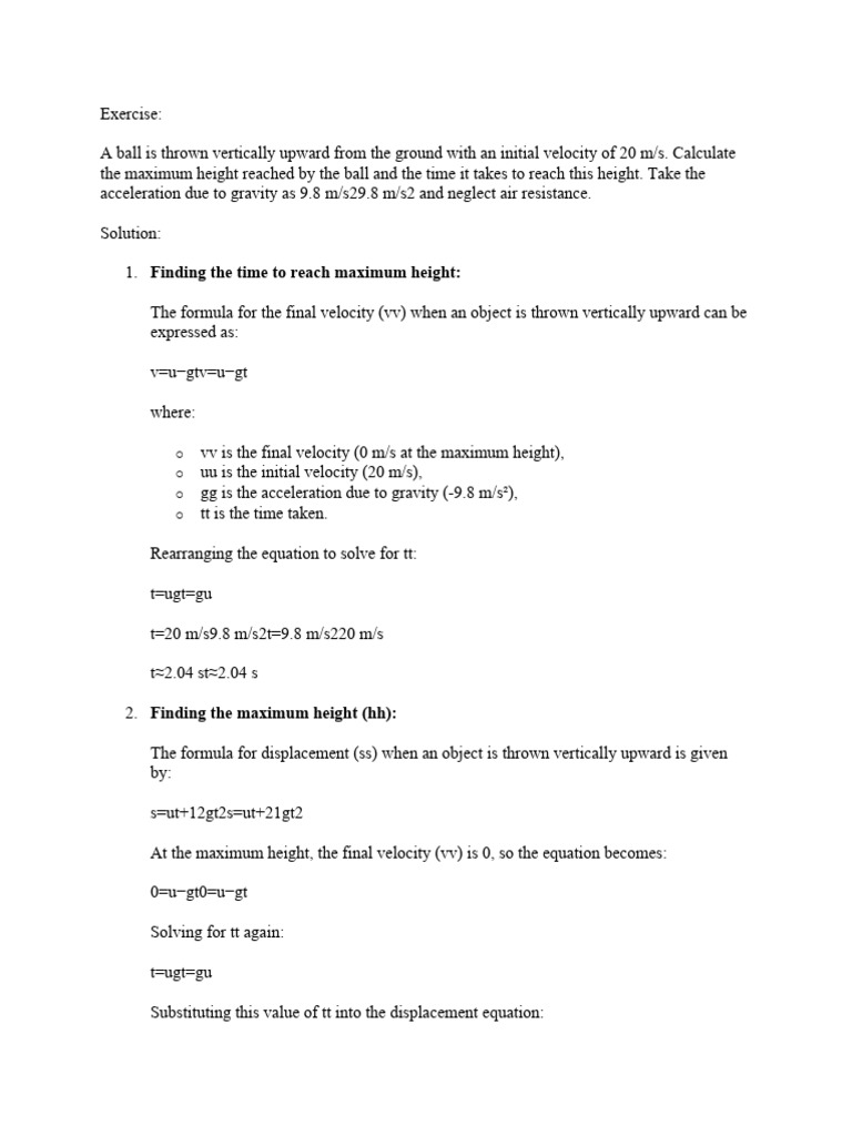 Projectile Motion Challenge p3p | PDF