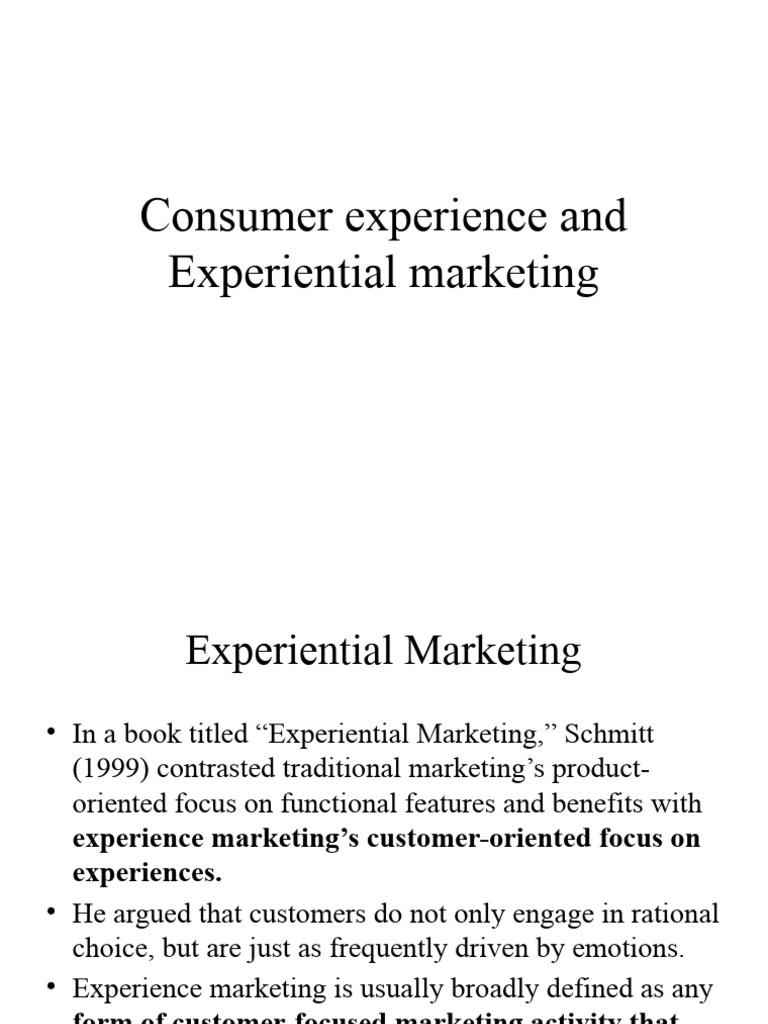 Module 4 - Customer Experience | PDF | Experience | Customer Experience