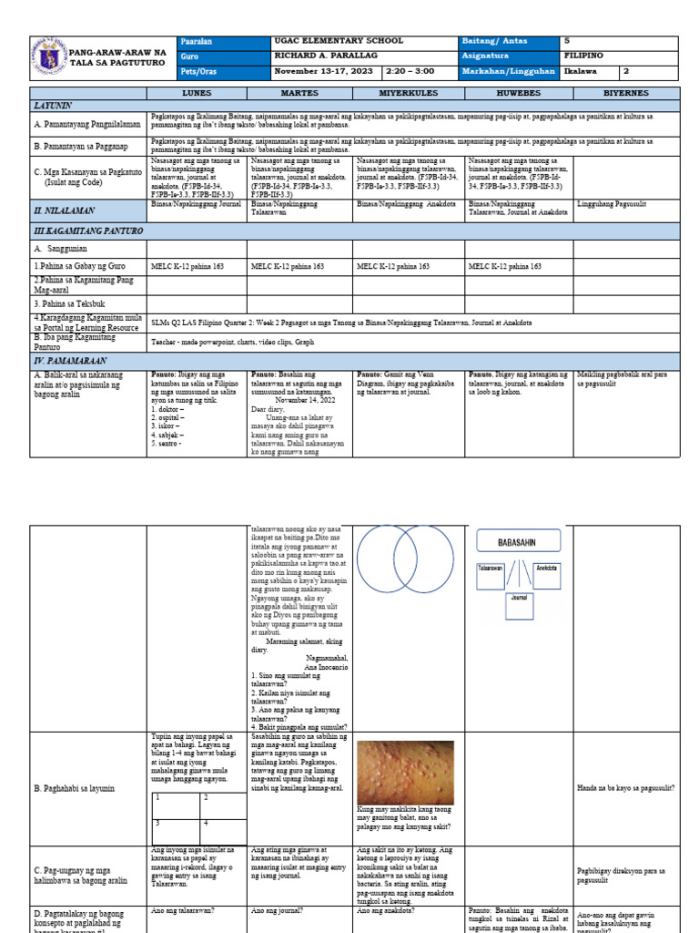 DLL Tagalog 2 | PDF