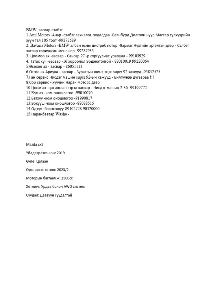 BMW Zasvar | PDF
