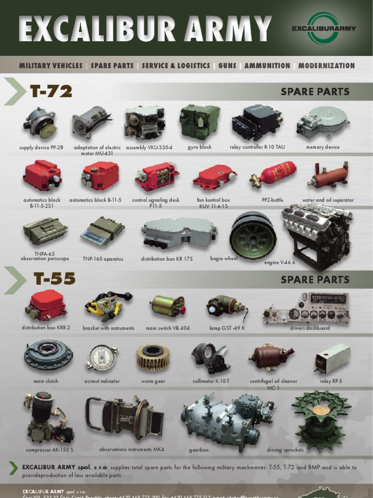 Spare Parts t72 t55 en | PDF | Technology & Engineering