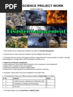Disaster Management Project Class 9 (2025 26) | PDF | Natural Disasters ...