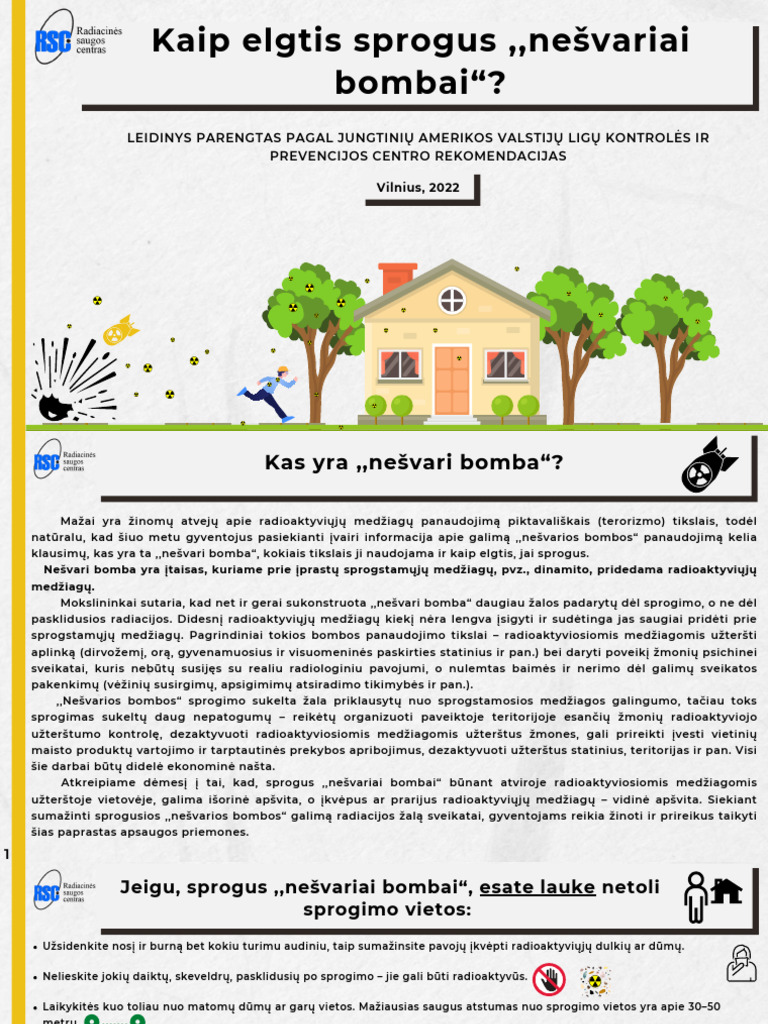 Kaip Elgtis Sprogus ,,nesvariai Bombai | PDF