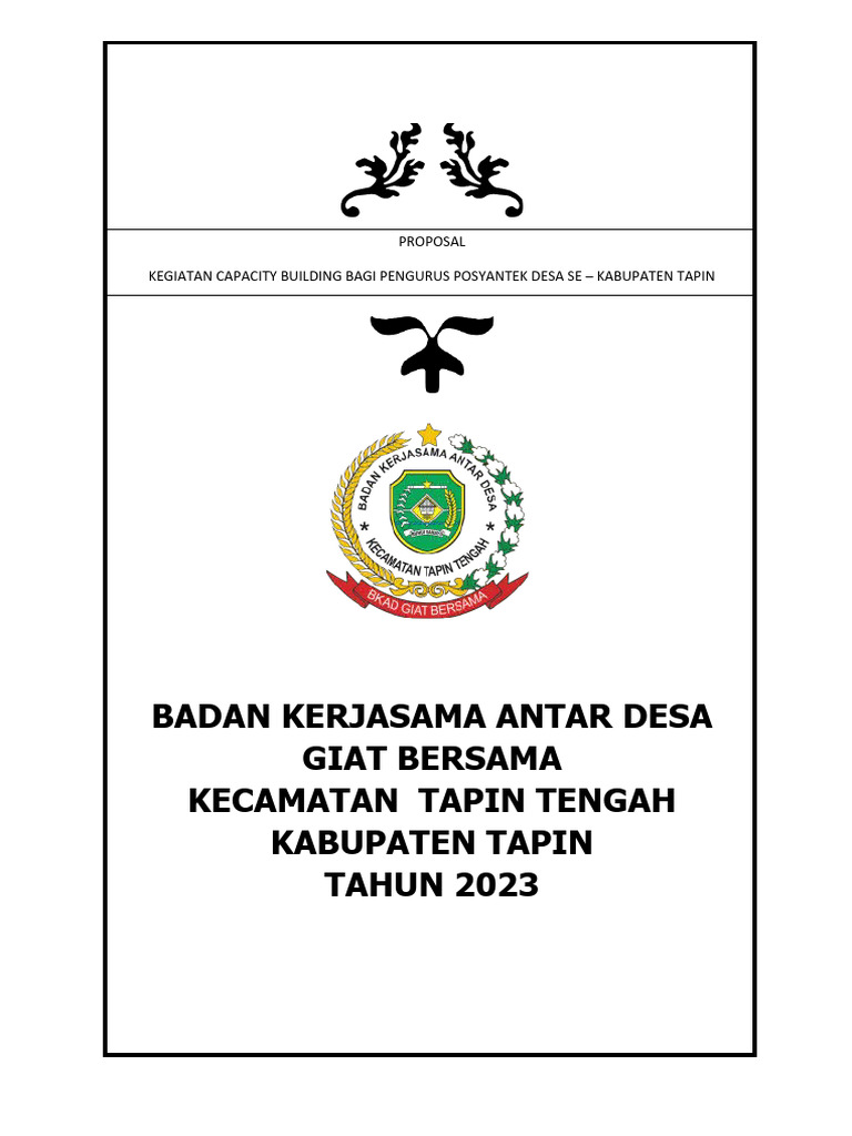 Proposal Capacity Building Posyantek | PDF