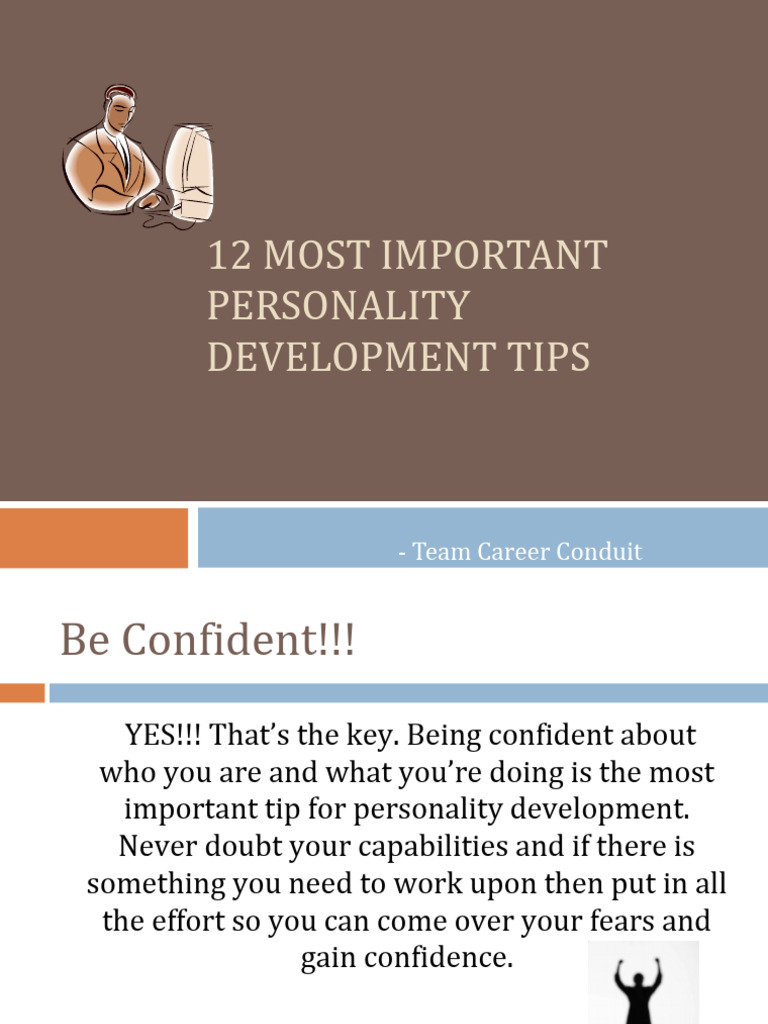 12 Most Important Personality Development Tips | PDF | Body Language ...