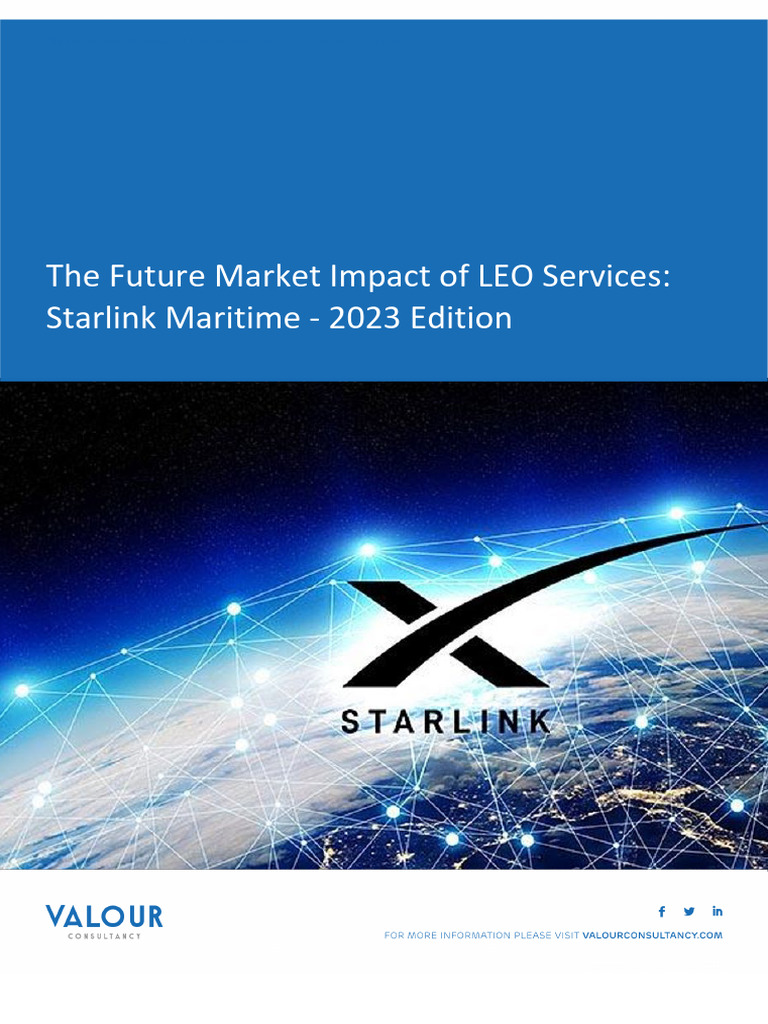 Updated The Future Market Impact of Starlink Maritime 2023 TOC | PDF ...