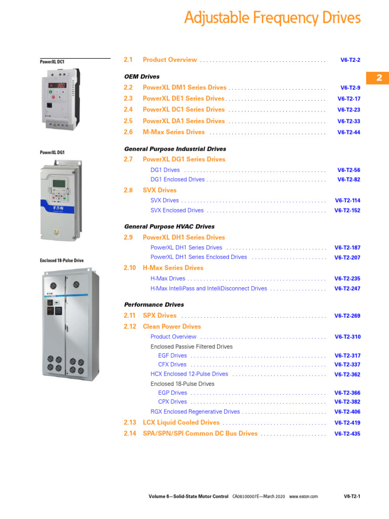 Adjustable Frequency Drives v6 t2 Ca08100007e | PDF | Power Engineering | Electrical Engineering