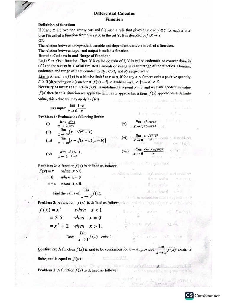 Differentiation 1 | PDF