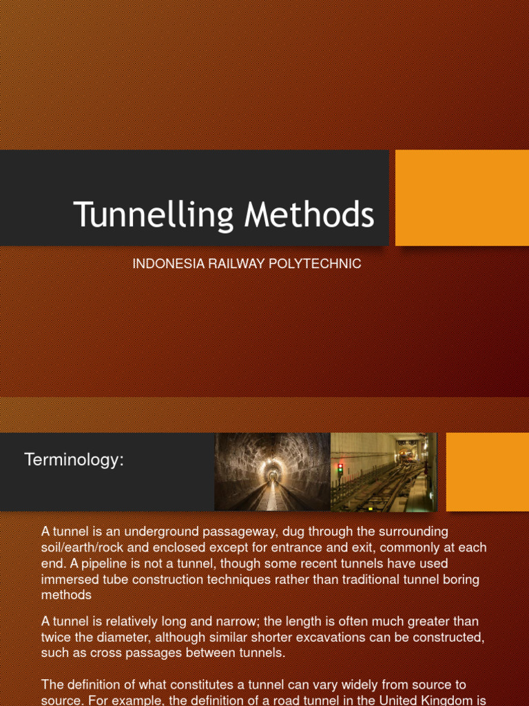 Tunnelling Methods | PDF | Tunnel | Civil Engineering