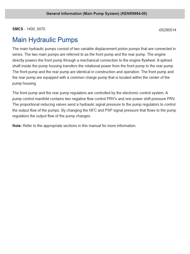 390F Main Pump | PDF | Pump | Mechanical Engineering