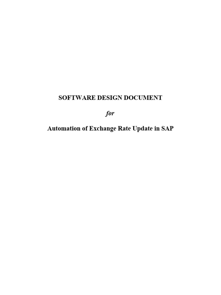 Software Design Document Template | Pdf | Databases | Microsoft Sql Server