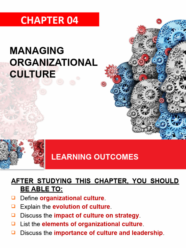 CH 04 Managing Organizational Culture | PDF | Organizational Culture ... CH 04 Managing Organizational Culture | PDF | Organizational Culture ...