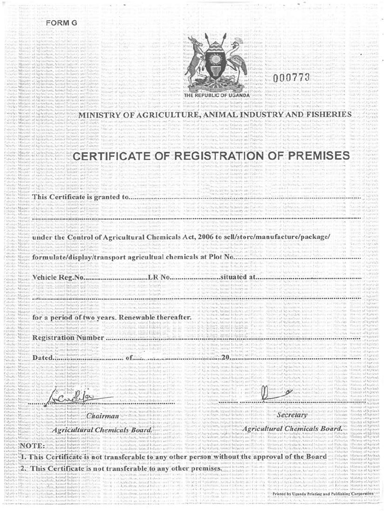 Certificate of Registration 2 | PDF