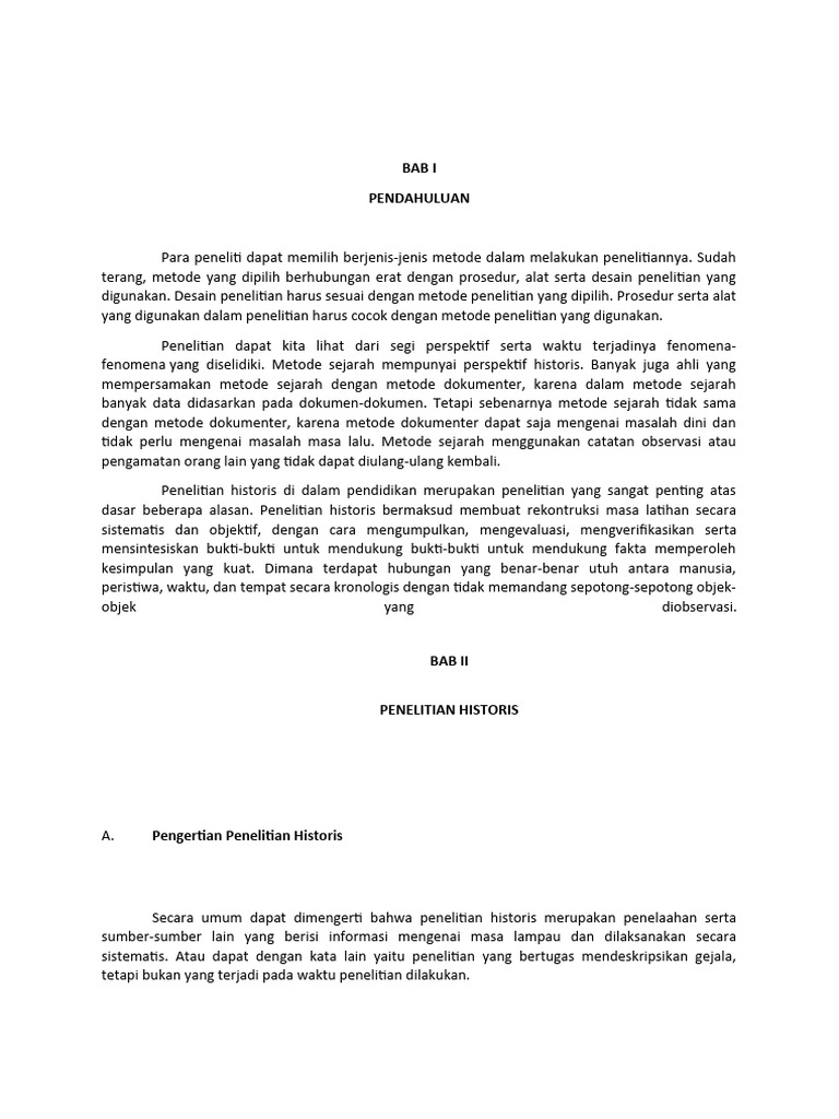 Historis | PDF | Ilmu Sosial | Sains & Matematika