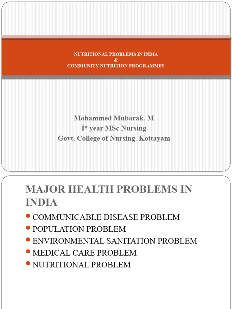 Nutritional Challenges in India | PDF | Malnutrition | Vitamin A