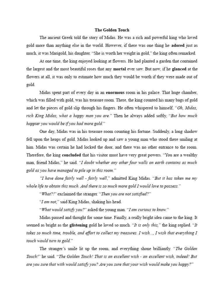 The Golden Touch | PDF