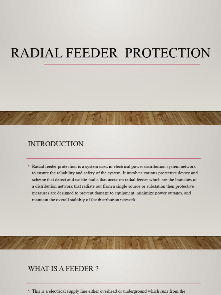 Radial Feeder Protection | PDF | Home & Garden