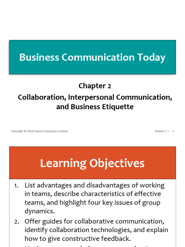 Chapter 2 Bcom | PDF | Communication | Nonverbal Communication