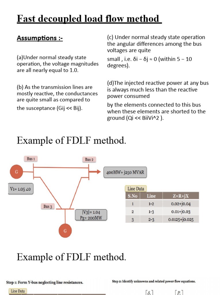 Fast Decoupled Load Flow Method | PDF Fast Decoupled Load Flow Method | PDF