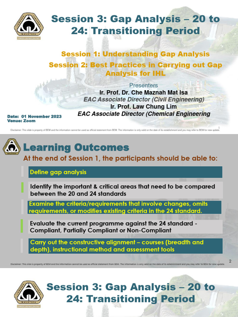 Session 3 - Gap Analysis | PDF | Engineering | Science