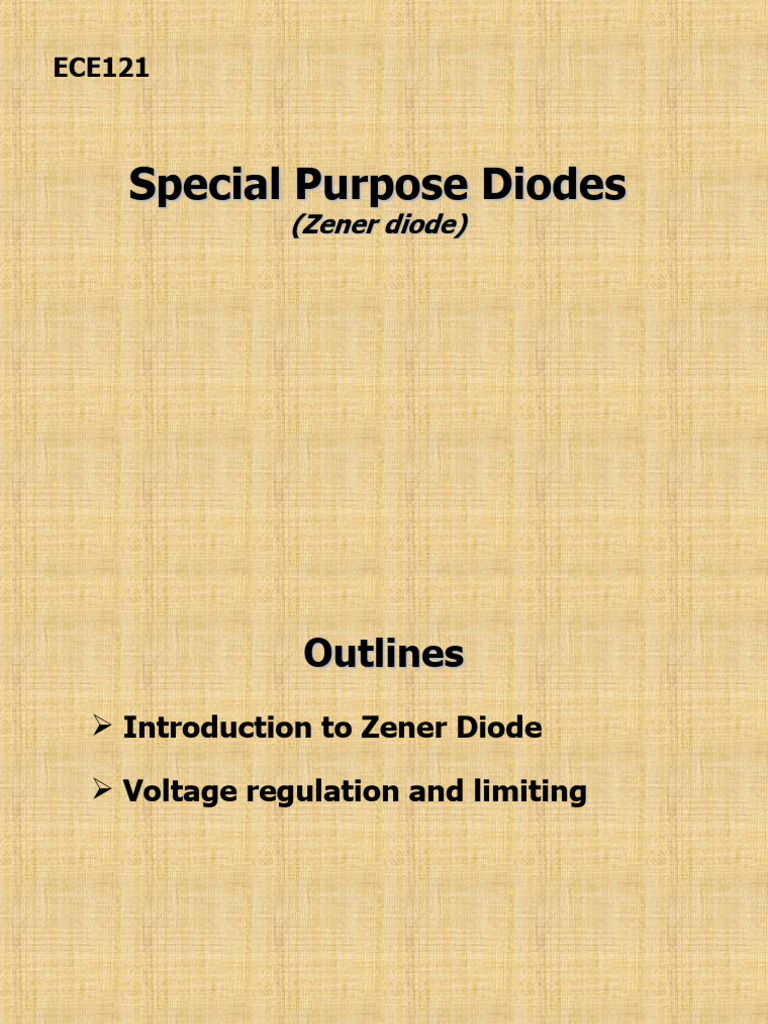 Zener Diode & Applications | PDF | Diode | P–N Junction