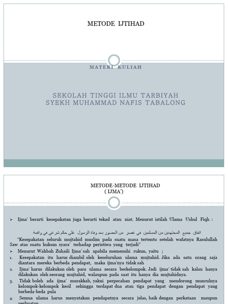 Metode Ijtihad | PDF