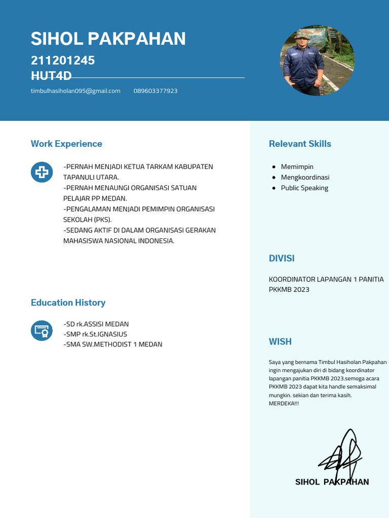 CV Panitia PKKMB 2023 | PDF