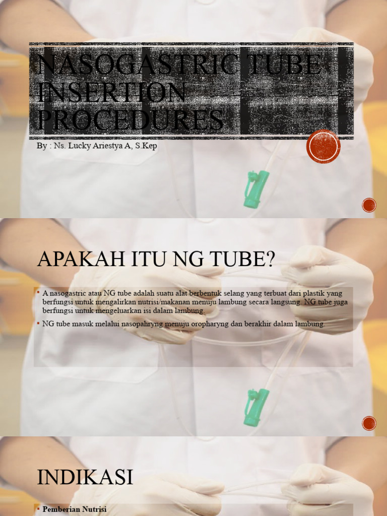 Nasogastric Tube Insertion Procedures | PDF