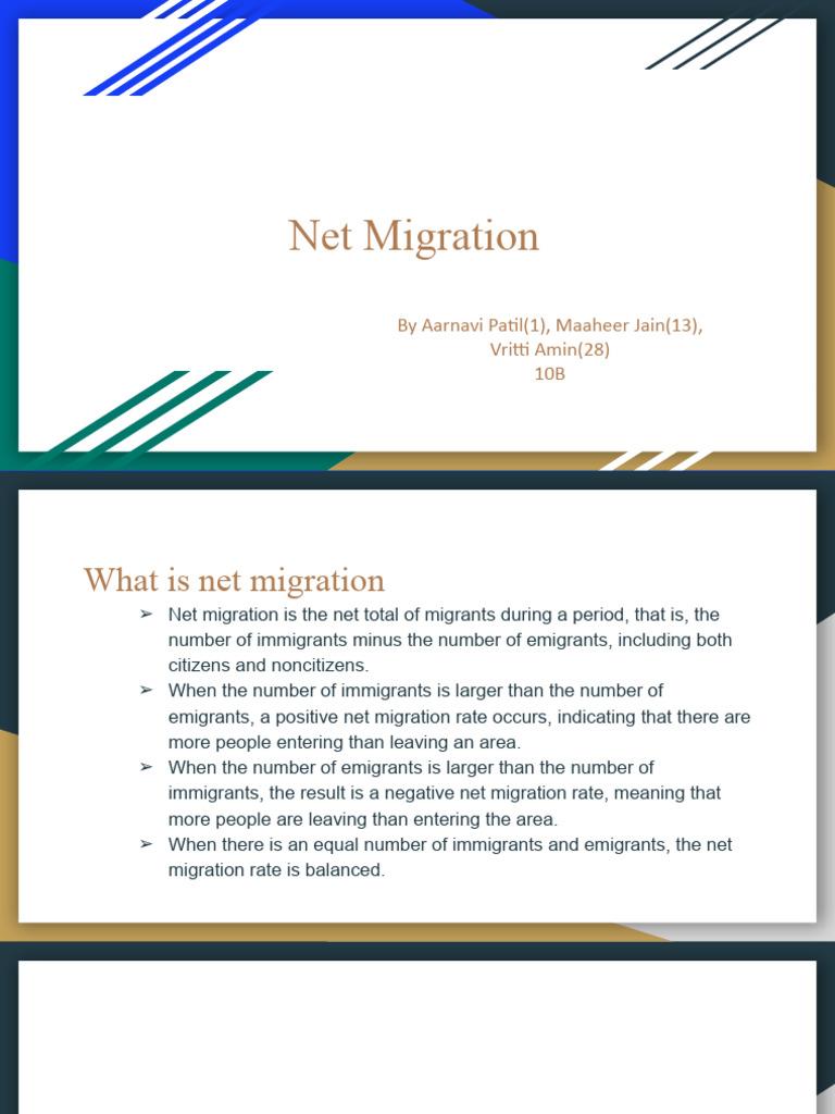 Net Migration | PDF | Immigration | Human Migration