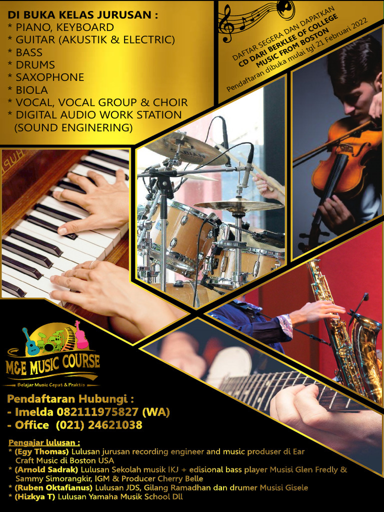 Brosur Sekolah Music | PDF
