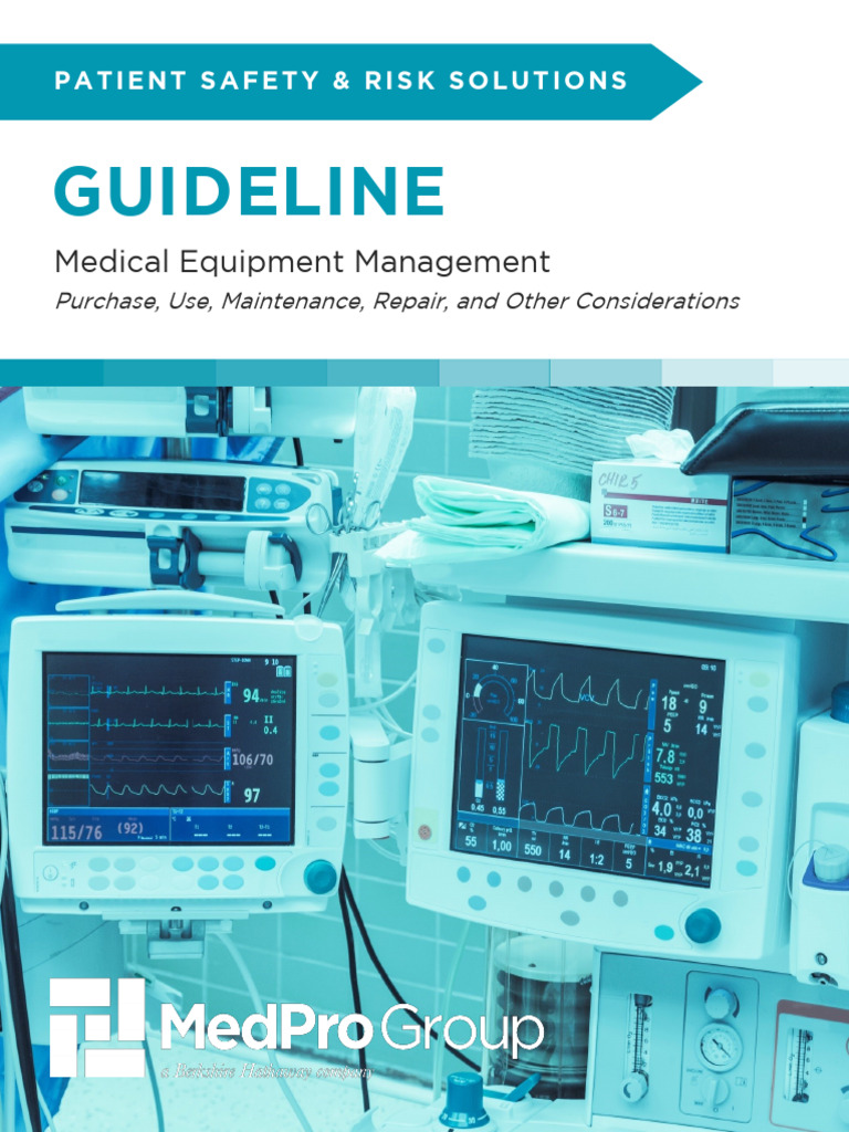 Guideline - Medical Equipment Management | PDF | Medical Device ...