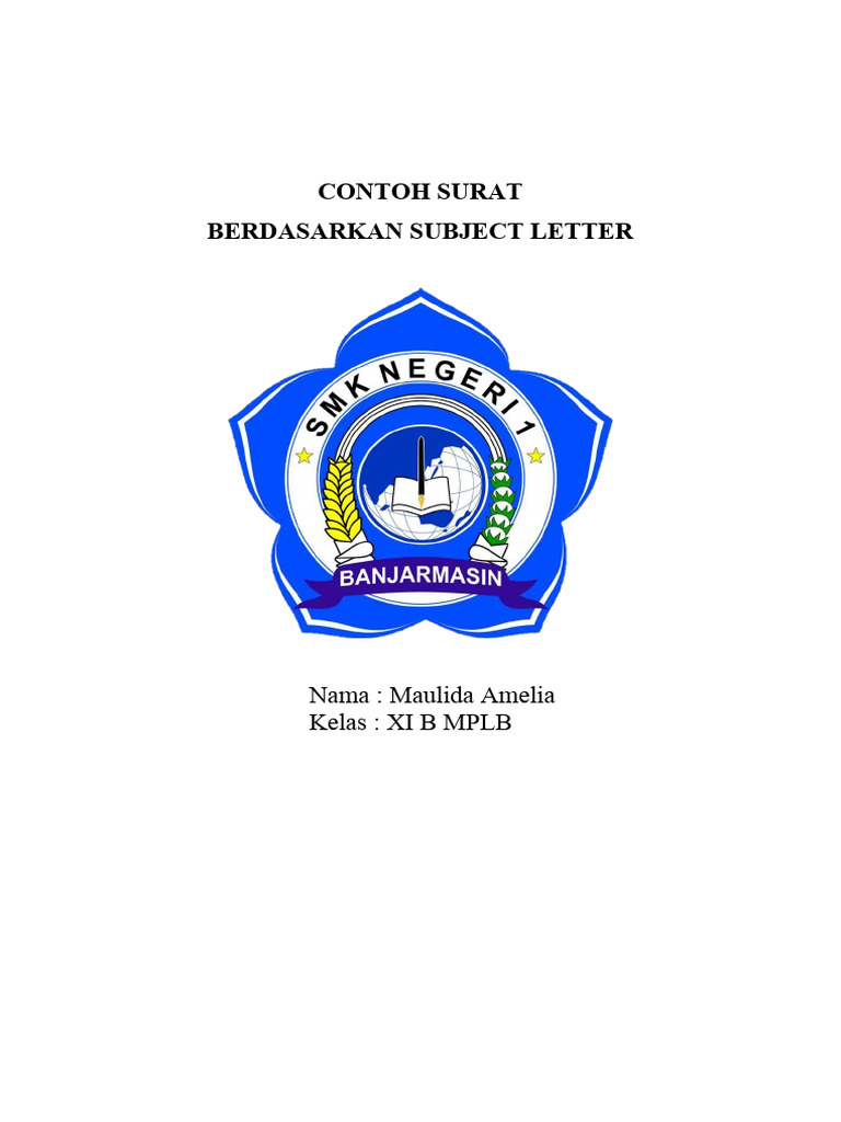 Contoh Surat Dalam B.Inggris - 012551 | PDF