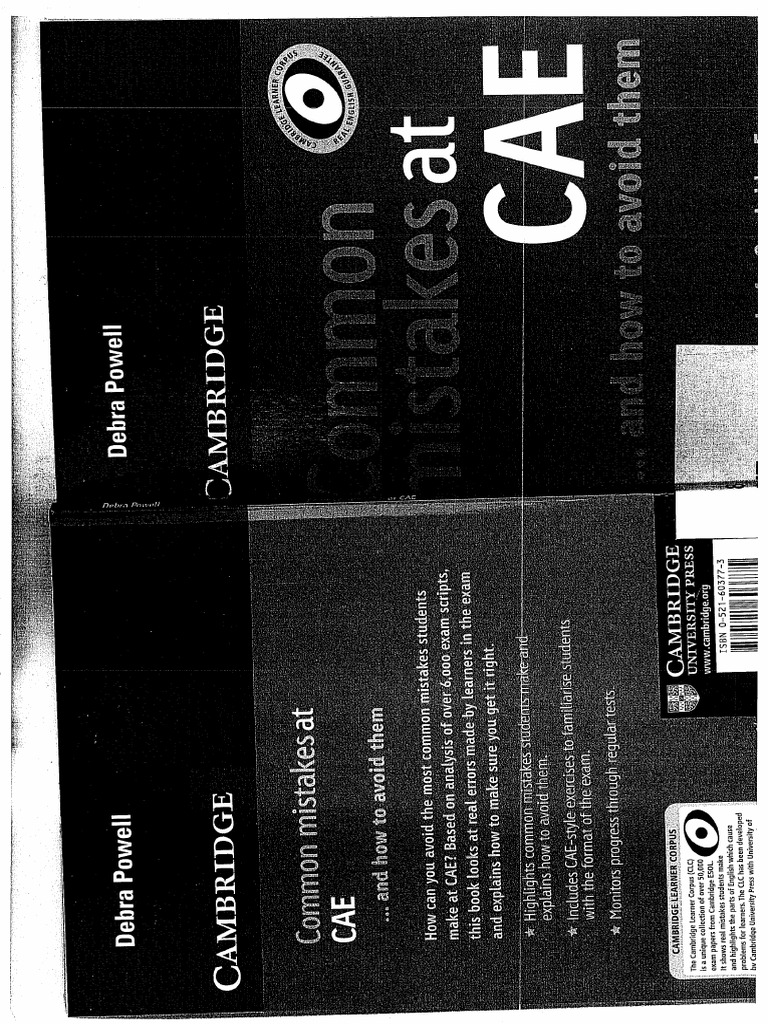 Common Mistakes at CAE-1 | PDF