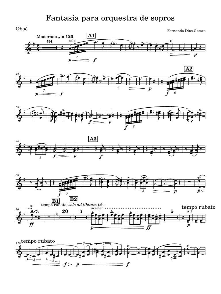 Orquestra Sopros 1 Final-Oboé | PDF