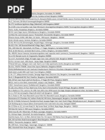 Area Code | PDF | Bangalore