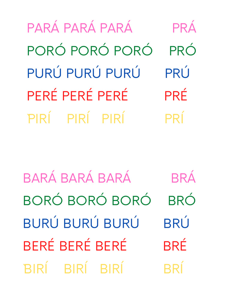 Ará Aró Arú Aré Arí | PDF