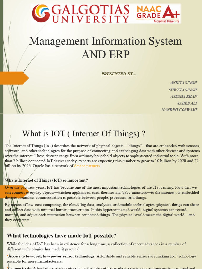 IOT (Internet of Things) | PDF | Internet Of Things | Artificial ...