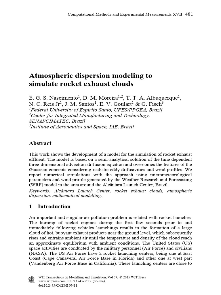Ref26-Atmospheric Dispersion Modeling To Simulate Rocket Exhaust Clouds ...