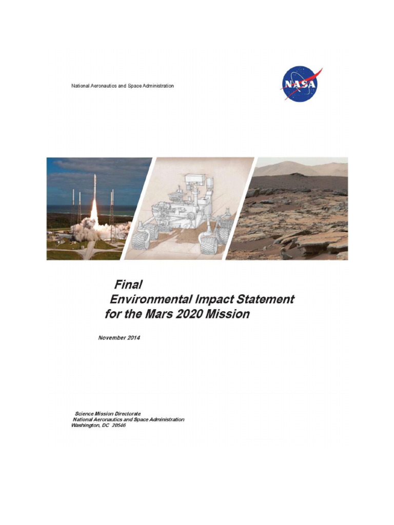 Ref23-Mars2020 Final EIS | PDF | Nasa | Mars