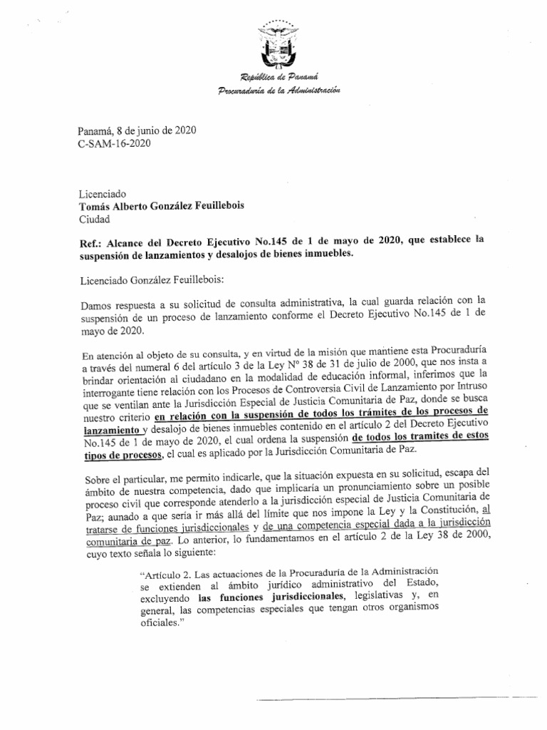 C Sam 016 2020 - 0 | PDF | Debido al proceso | Propiedad