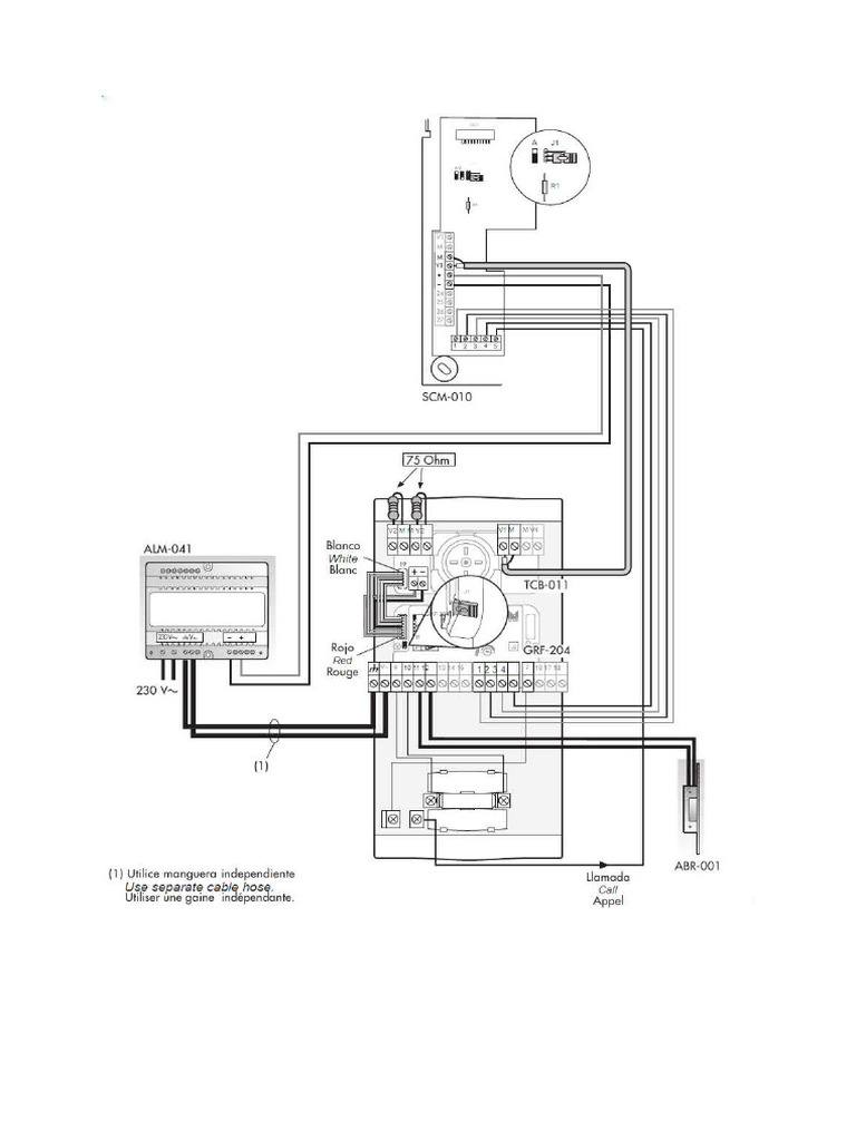 Schema Interphonie Alcad 204 | PDF
